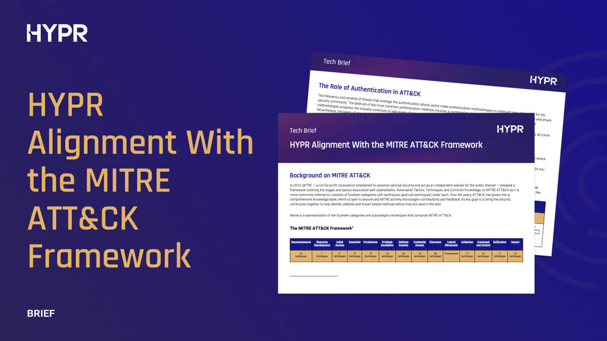 HYPR Alignment With the MITRE ATT&CK Framework | HYPR